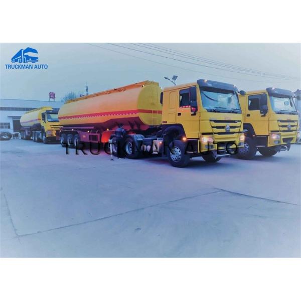 Quality 50 Tons Oil Transportation Trucks , Tank Semi Trailer With The Fire Extinguisher for sale
