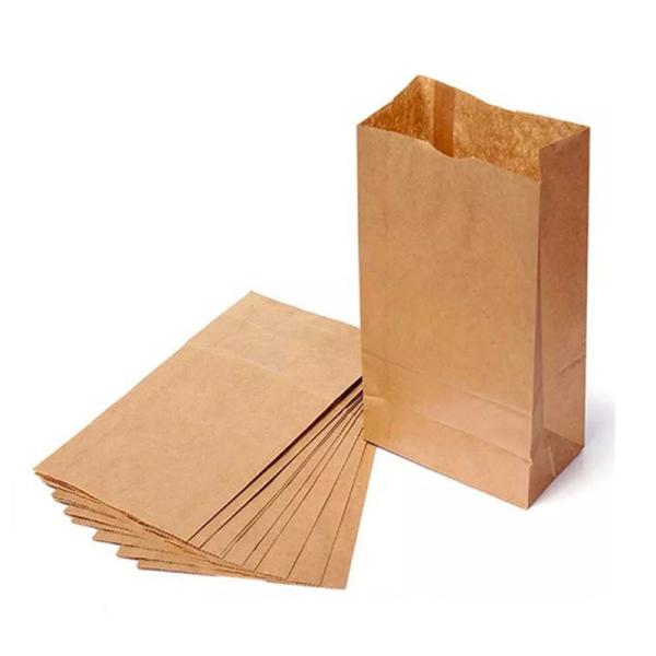 Quality Recycled Kraft Paper Take Away Packaging Restaurant Bags Food Delivery for sale