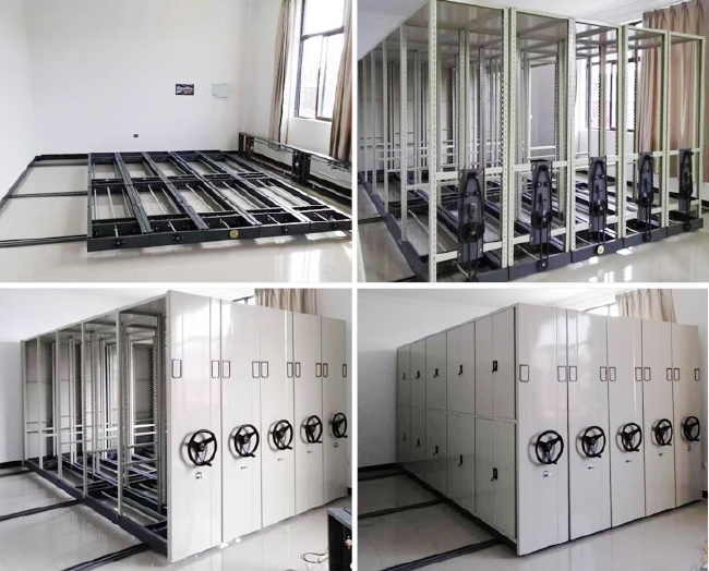 Manual Mobile Shelving Hand Cranked Movable Compact Shelves Archives Compactor Rack System