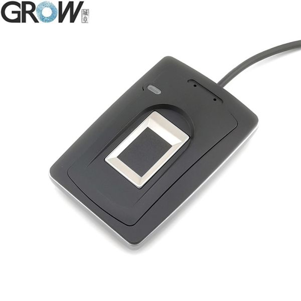 Quality GROW R105 DC5V USB Biometric Desktop Big Size Capacitive USB Fingerprint Reader With Free SDK 1000 Capacity Support Android for sale