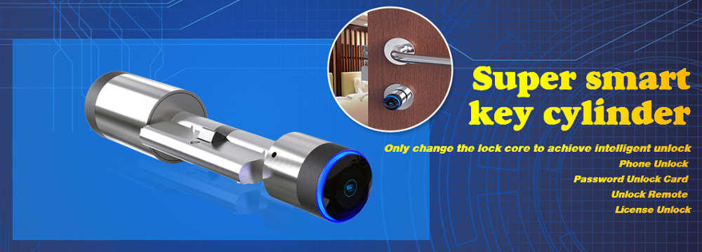 Bluetooth Smart Electronic Door Lock Cylinder with mobile APP for Hotel Door