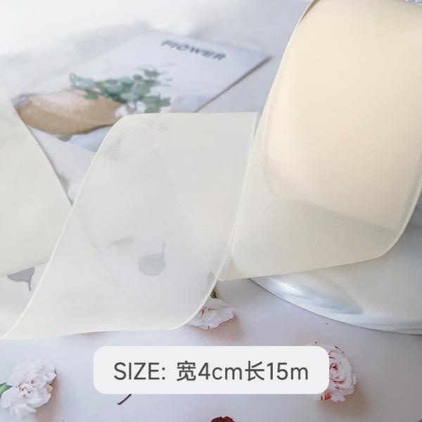 Quality High Density Polyester Organza Ribbon 40mm For Luxury Gift Packing for sale
