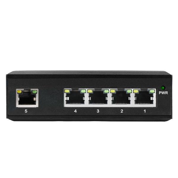 Quality Industrial 5-Port Ethernet Switch E-Mark Certified Unmanaged 12V/24V Input for sale