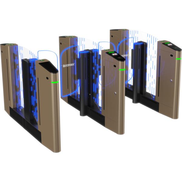 Quality DOOR Turnstile Silver Red Gold Speed Gate With IC Card Face Recognition for sale