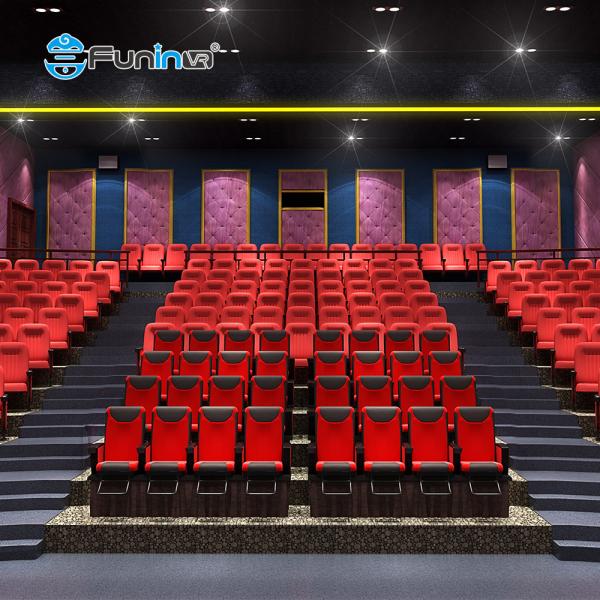 Quality Customized 9-48 Seats 5D Movie Theater With Lightning Special Effects for sale