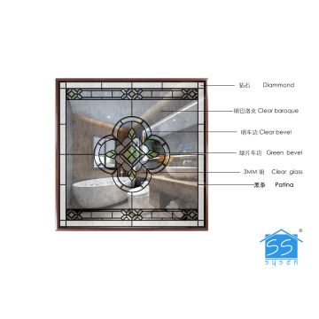 Quality Pattern Decorative Bathroom Window Glass Hollow Structure Modern Unique Style for sale
