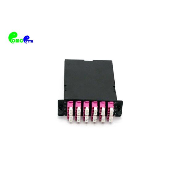 Quality OM4 1U 4 Slots Patch Panel MPO MTP Cassette Desgined Low Insertion Loss For 10G for sale