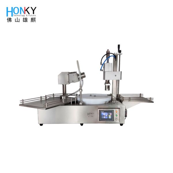 Quality Essential Oil Vial Desktop Volumetric Liquid Filling Machine with Ceramic Pump 1800 Bottles Per Hour and 304 Stainless Steel for sale