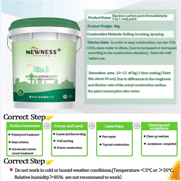 Quality Brush Application Eco-friendly Emulsion Interior Wall Paint in Pink for Custom for sale