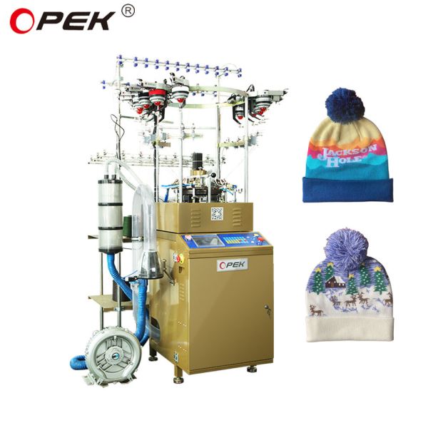 Quality pattern scarf and beanie knitting machine with cutting-edge touch screen technology for sale