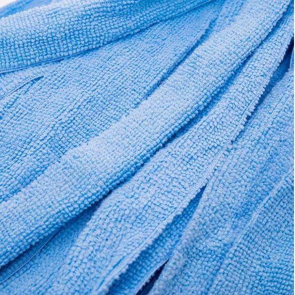 Quality 100% Microfiber Cloth Strip Mop Odor Resistant With Customized Color And Width for sale