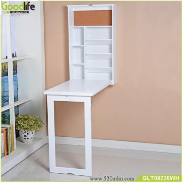 Quality Students Space Saving 49*15*82cm Wood Wall Mounted Computer Table for sale