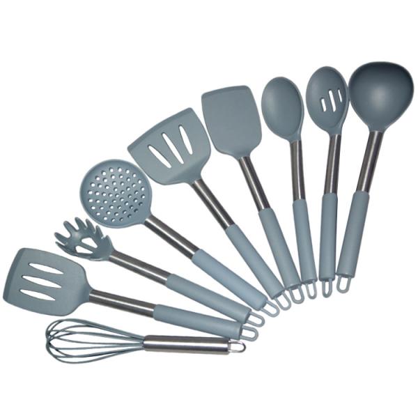 Quality Food Grade Silicone Spatula Kitchenaid Customized 15 Pieces Utensils Set for sale