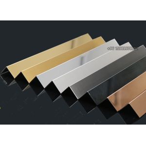 Quality 2.5m Stainless Steel Extrusion Profiles , 2x2 Stainless Steel Corner Guards for sale