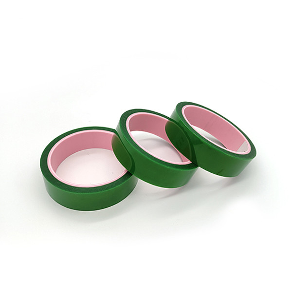 Quality E1-TH862G High Temperature Shielding Polyester Adhesive Tape 2.4mil Green Color for sale