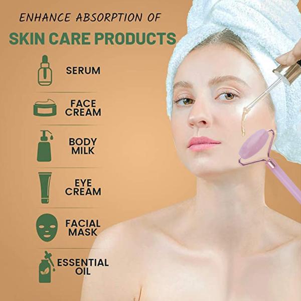 Quality Quartz Face Jade Roller Logo Customized Face Massage Stone Roller for sale