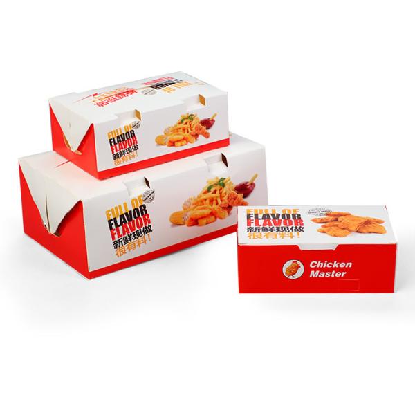 Quality Small Cube Fried Chicken Takeaway Kraft Paper Snack Boxes With Window for sale