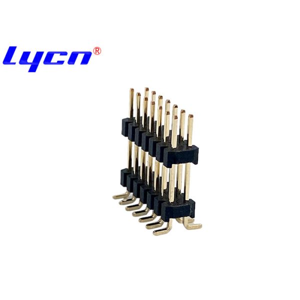 Quality Male Dual Row Pin Header 2mm Pitch Connector SMT Style 500V AC / DC for sale