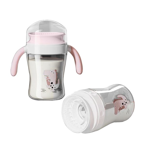 Quality Wide Neck Infant Water Sipper Age 7 - 12 Years Baby No Spill Water Cup With Straw for sale