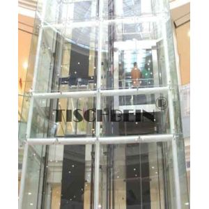 Quality 1250kg 1350kg 1600kg 1.5m/s Residential Panoramic Elevator Steel Structure Shaft for sale