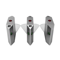 Quality IP44 1.5mm Thickness Stainless Steel Flap Barrier Gate with Auto Reset Function and 110V Power for sale