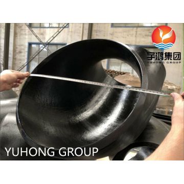 Quality EN10253-2 13CRMO4-5 Type-A Carbon Steel 90 Degree Elbow Black Painting Butt Weld for sale