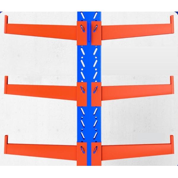 Quality Heavy Duty Adjustable Cantilever Racking System with Powder Coating for Long and for sale