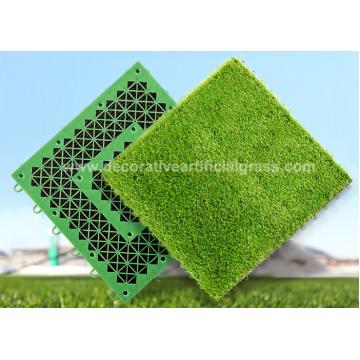 Self-Draining Artificial Grass Turf Permeable Backing Interlocking Grass Mats