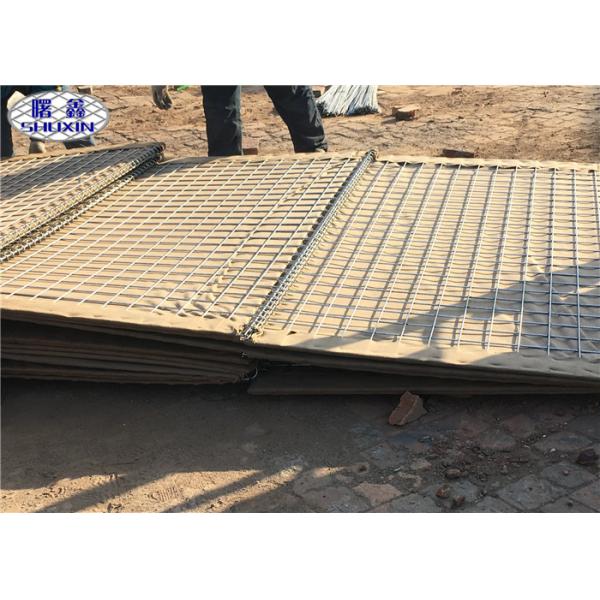 Quality High Duration Military Barrier Gabion Stone Fence With Geotextile for sale