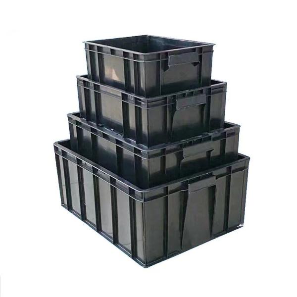 Quality Small ESD Safe Plastic Boxes 350*265*125mm Anti Static Bin Glossy Lamination for sale