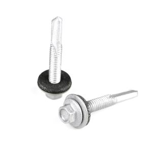 Quality Wafer Head Hex Tek 5.5x38 Bi Metal DIN7504 Bimetallic Self Drilling Screw with for sale