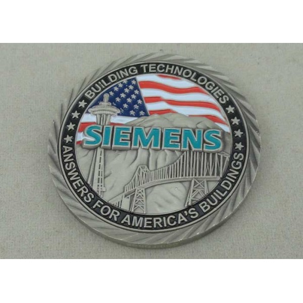 Quality Copper Stamped Personalized Coin , 1 1/2 Inch Silver Plating And 3D Proof Coin For 88 Jahre for sale
