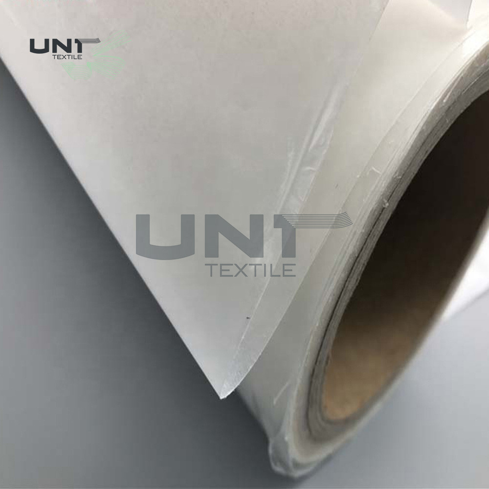 Quality 0.1mm Transparent Fusible Web Textile Fabric With Strong Bond Strength for sale