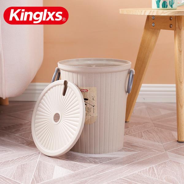 Quality Hotel Room Kitchen Office Tea Leaves Plastic Dustbin Bucket for sale