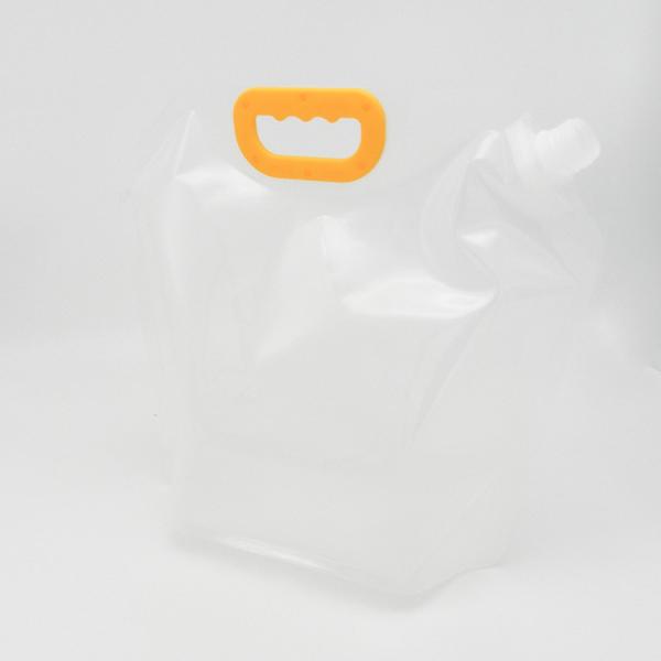 Quality LDPE Clear Resealable Drink Pouches Spout Plastic Drinking Water Transparent for sale