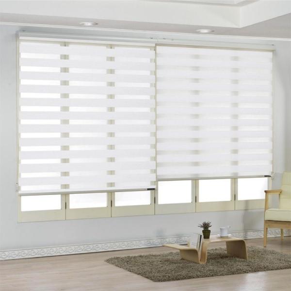 Quality Custom Size Electric Smart Zebra Shading Dustproof Function Window Polyester for sale