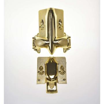 Quality Gold Plated Funeral Accessories Handle , Parts Of A Casket Compact Structure for sale