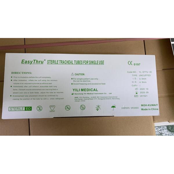 Quality OEM Harmless Disposable Endotracheal Tube Practical Double Lumen for sale