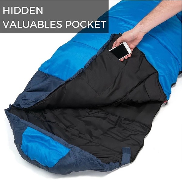 Quality Lightweight 1.5kg Mummy Polyester Sleeping Bag for sale