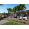 Quality Fine Steel Frame Prefabricated Houses / Removable Simple Wooden House for sale