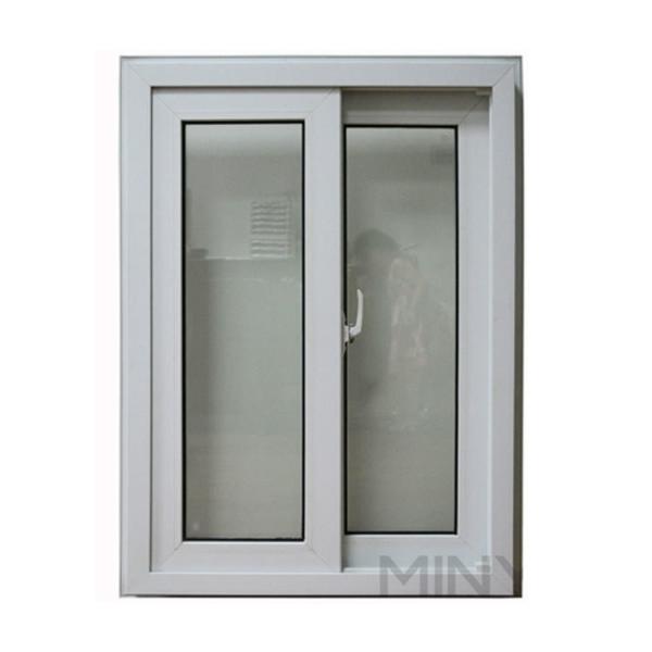 Quality Commercial Position Customized Colors Sliding UPVC Window With Fiberglass Mash System for sale