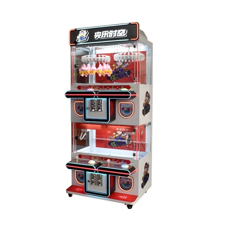 Quality Luxury 4 Players Coin Operated Toy Claw Crane Grabber Machine with Bill Acceptor for sale