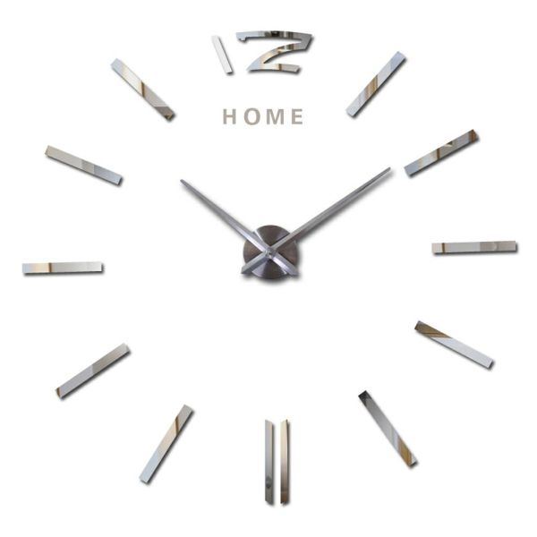 Quality DIY 3D Large Size Acrylic Wall Clock for sale
