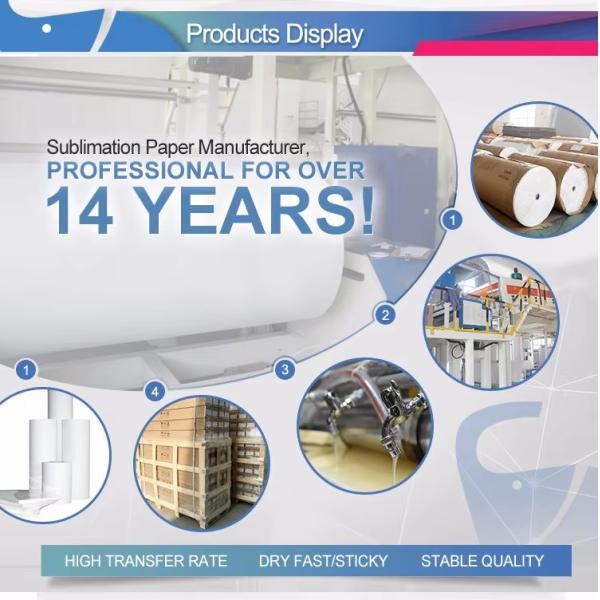 Quality 44 Inch *100m 29 Gsm Breathable sublimation printing paper For Dye Sub Printing for sale