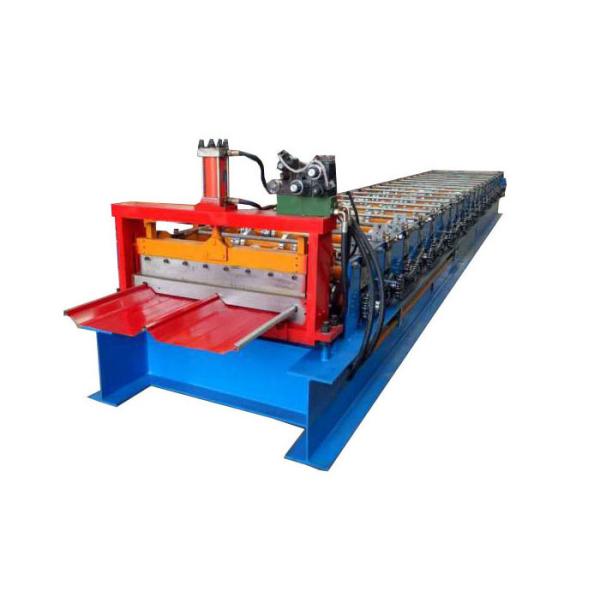 Quality Cr12 Cutter Standing Seam Roll Forming Machine Dimension 8600 * 1300 * 1450mm for sale
