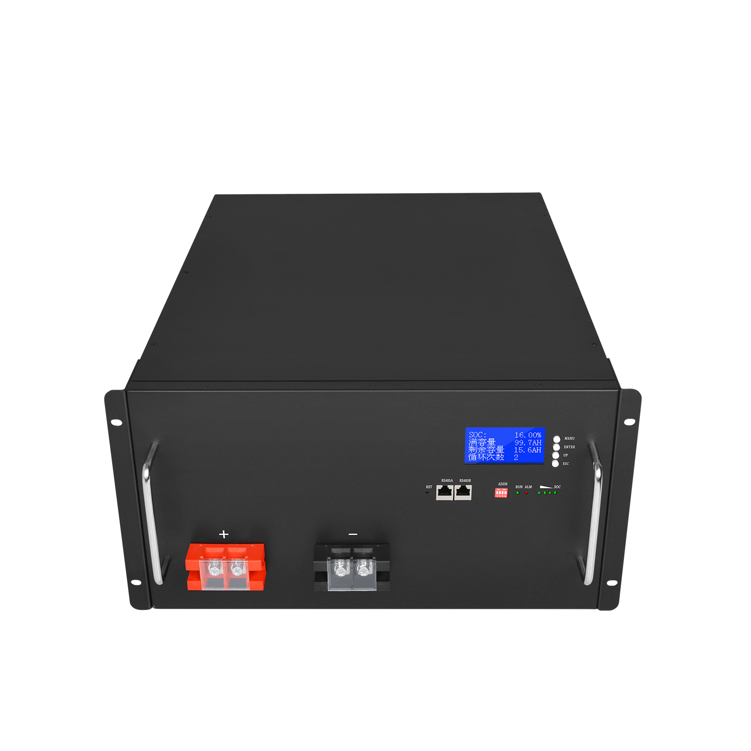 51.2V 50AH Lithium Lifepo4 Server Rack Battery 32700 16S8P For Solar ...