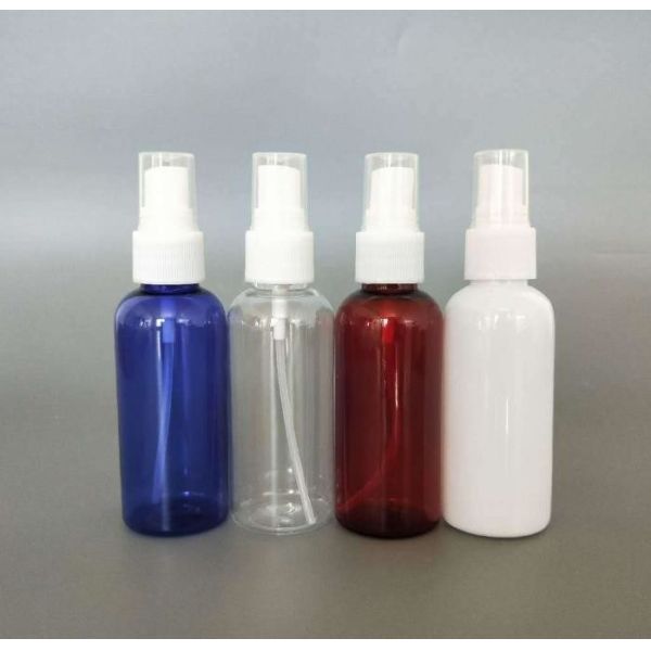 Quality 50ml plastic clear PET bottle with mist sprayer cap for sale