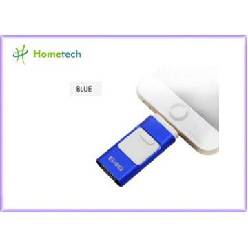 Quality Mobile Phone USB Storage 3 in 1 U-Disk Pendrive Multi-function OTG Card Reader for sale