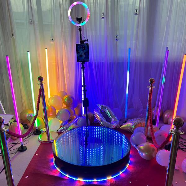 Quality LED Revolve 360 Booth Ring Light Automatic Video 360 Photo Booth for sale
