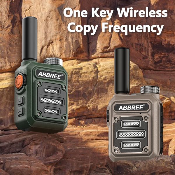 Quality ABBREE AR-63 Wireless Walkie talkie for Hunting Color Camo/Brown Talk Range 3km for sale